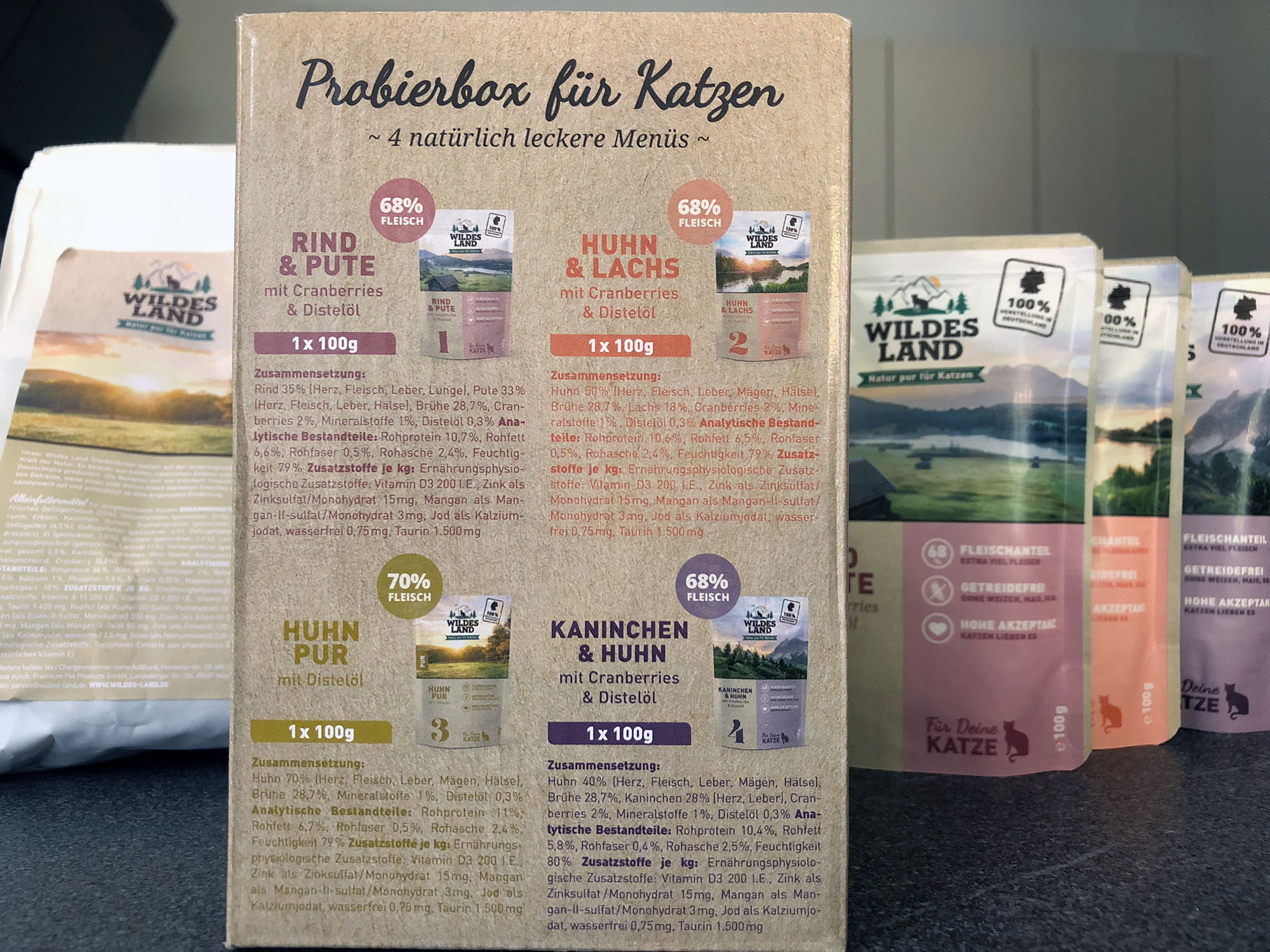 Wildes Land Katzenfutter mit viel Fleisch - jetzt auch bei dm erhältlich
